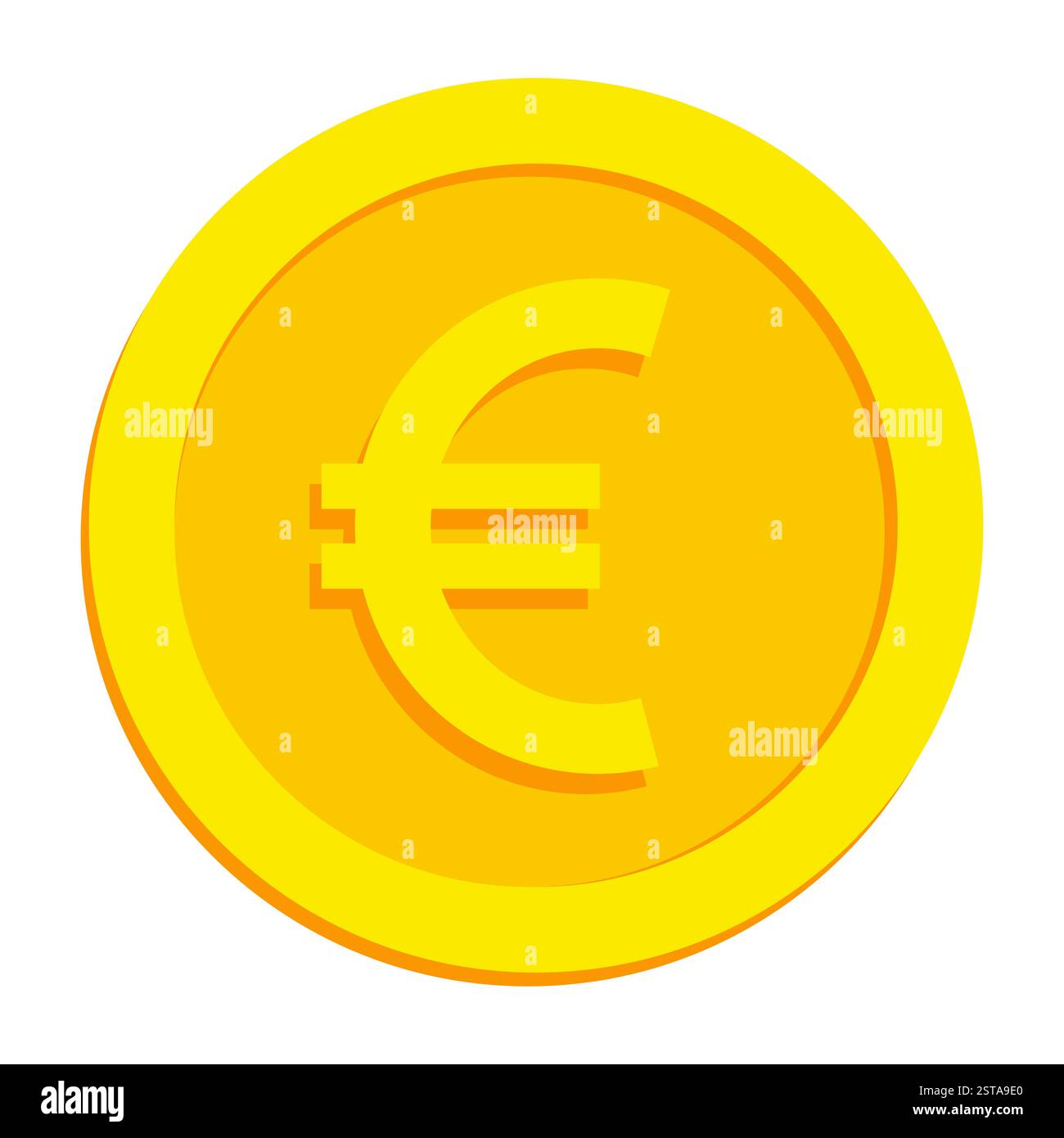 Euro coin Stock Vector Images - Alamy