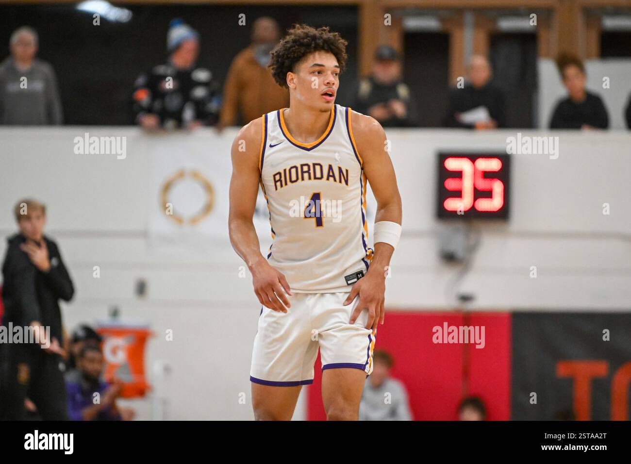 San Diego, United States. 28th Dec, 2025. Archbishop Riordan wing Jasir ...