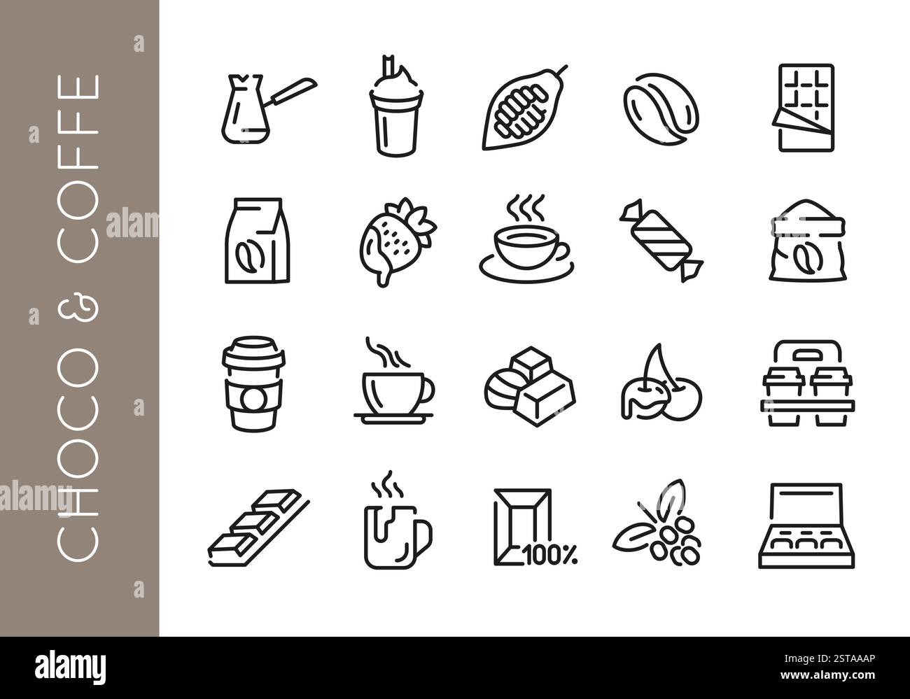 Candies coffee Stock Vector Images - Alamy