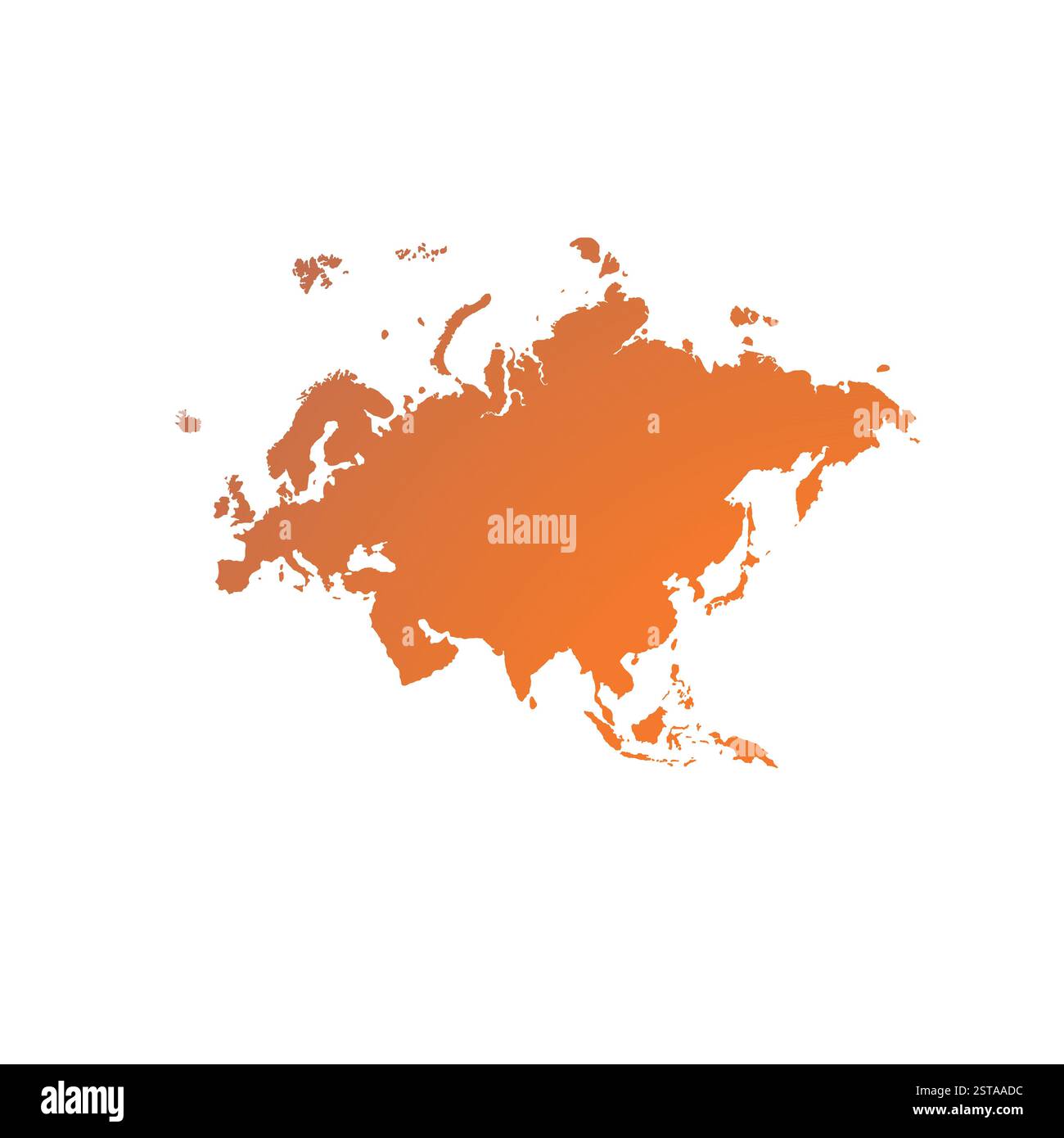 Map of Eurasia, sign silhouette. World Map Globe. Vector Illustration ...