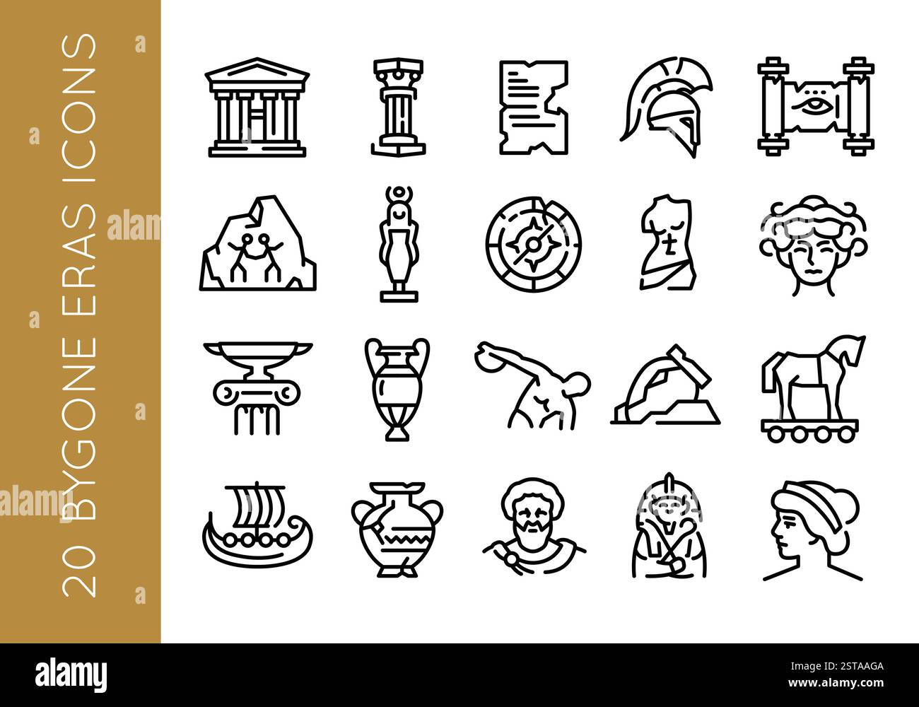 Ancient Era Icons Set Stock Vector Image & Art - Alamy