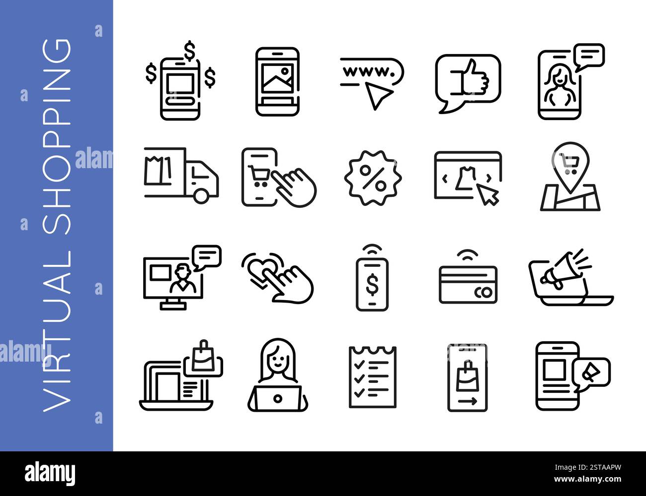 Online grocery shopping easy Stock Vector Images - Alamy