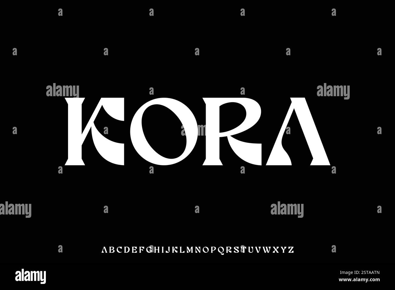 Unique elegant decorative serif retro style alphabet display font vector Stock Vector Image ...