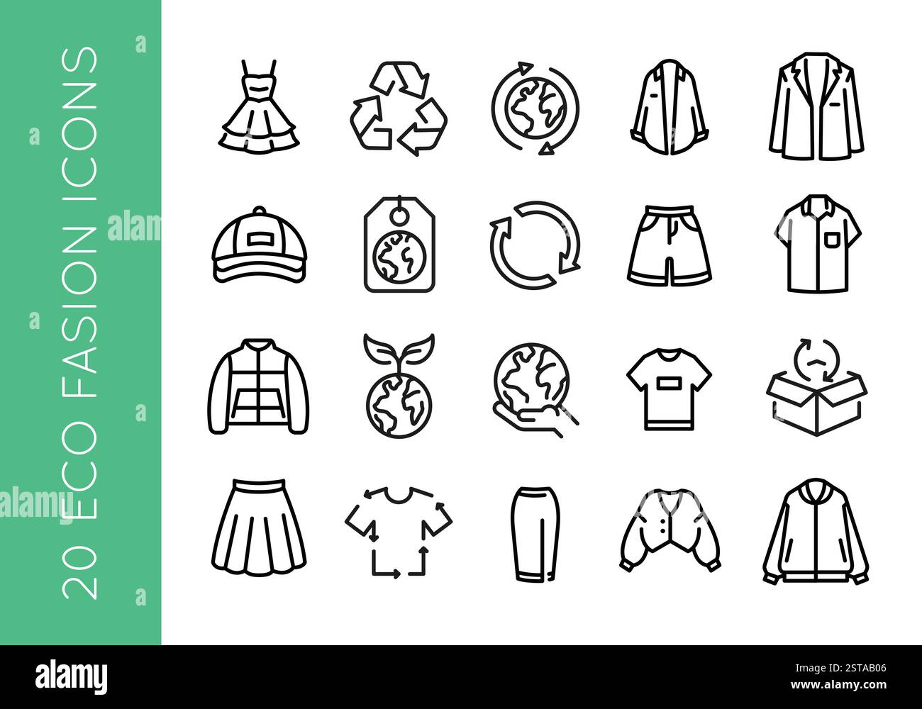 Eco Fashion icons set Stock Vector Image & Art - Alamy