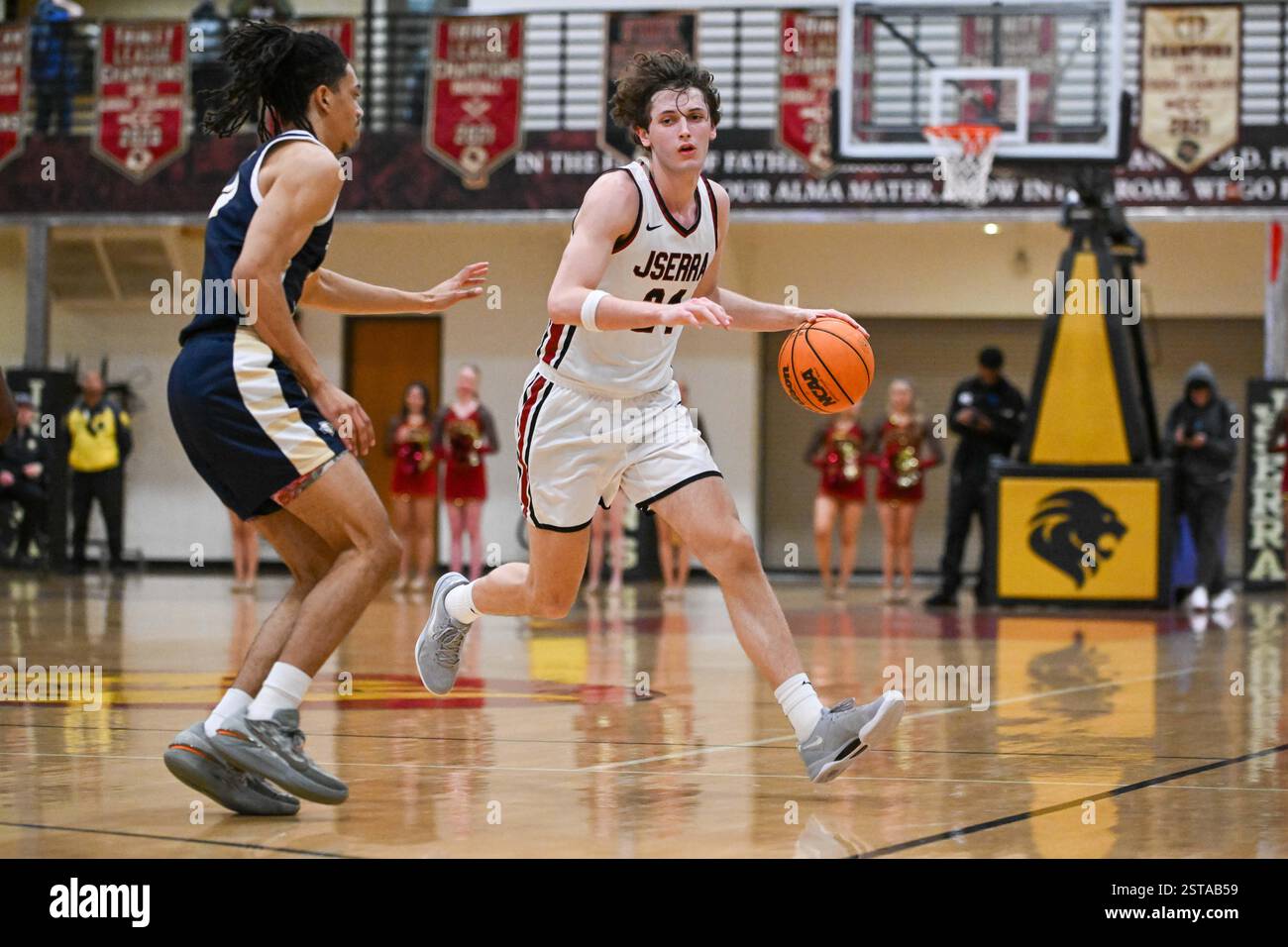 San Juan Capistrano, United States. 04th Feb, 2025. JSerra Lions guard ...