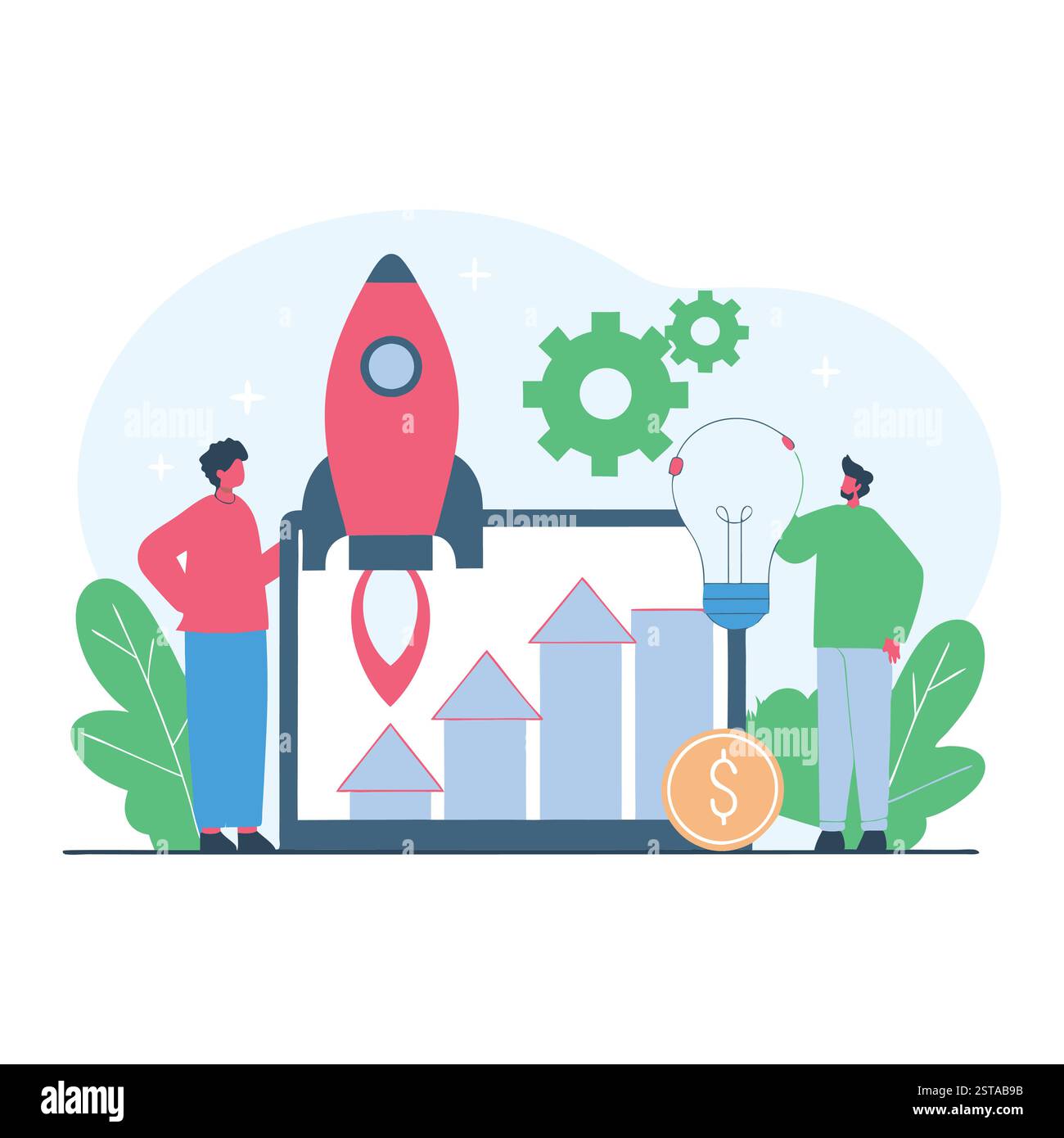 Data growth online Stock Vector Images - Alamy