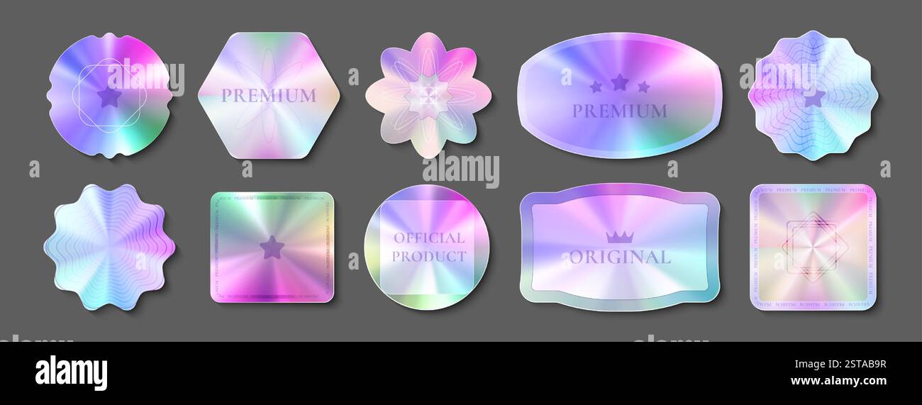 Hologram security sticker Stock Vector Images - Alamy