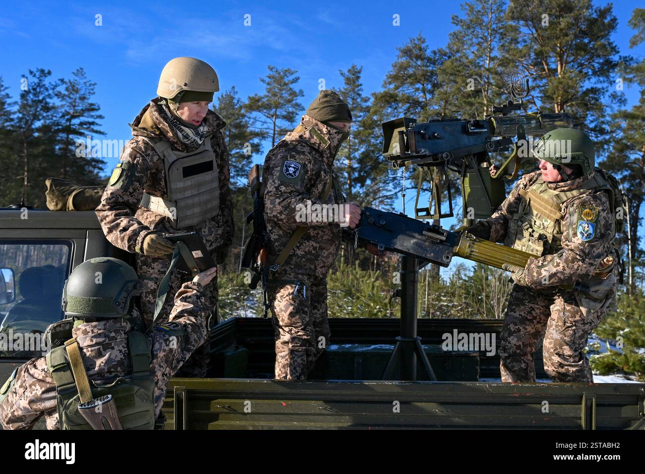 The Witches of Bucha, a group of female volunteer soldiers, undergo ...