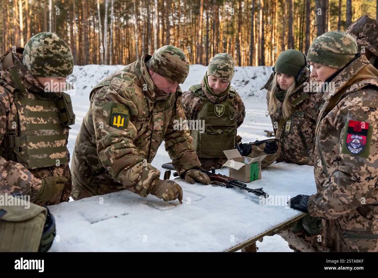 Witches of Bucha, a group of female volunteer soldiers, undergo ...
