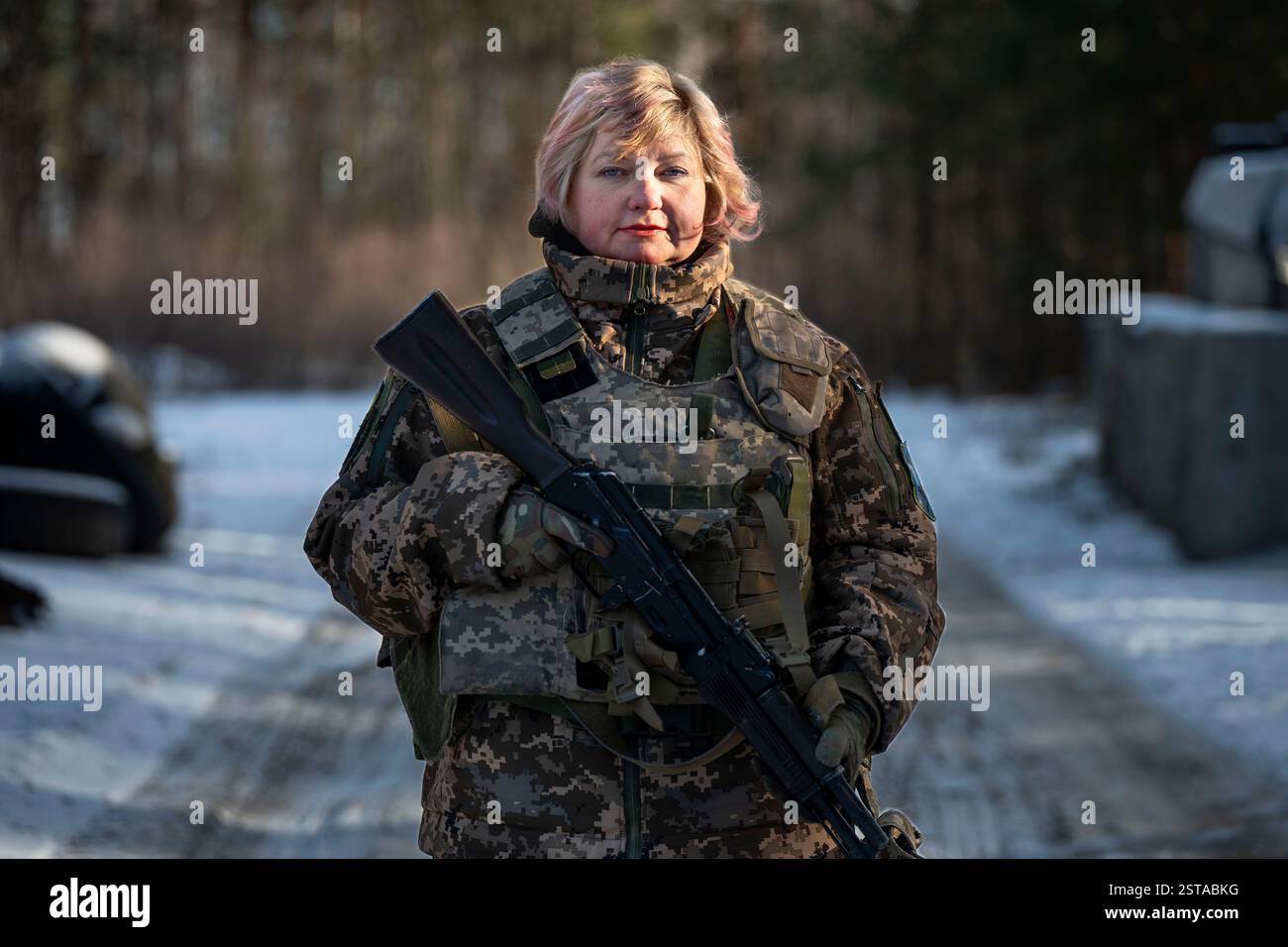 Portrait of a member of the Witches of Bucha, a group of female ...