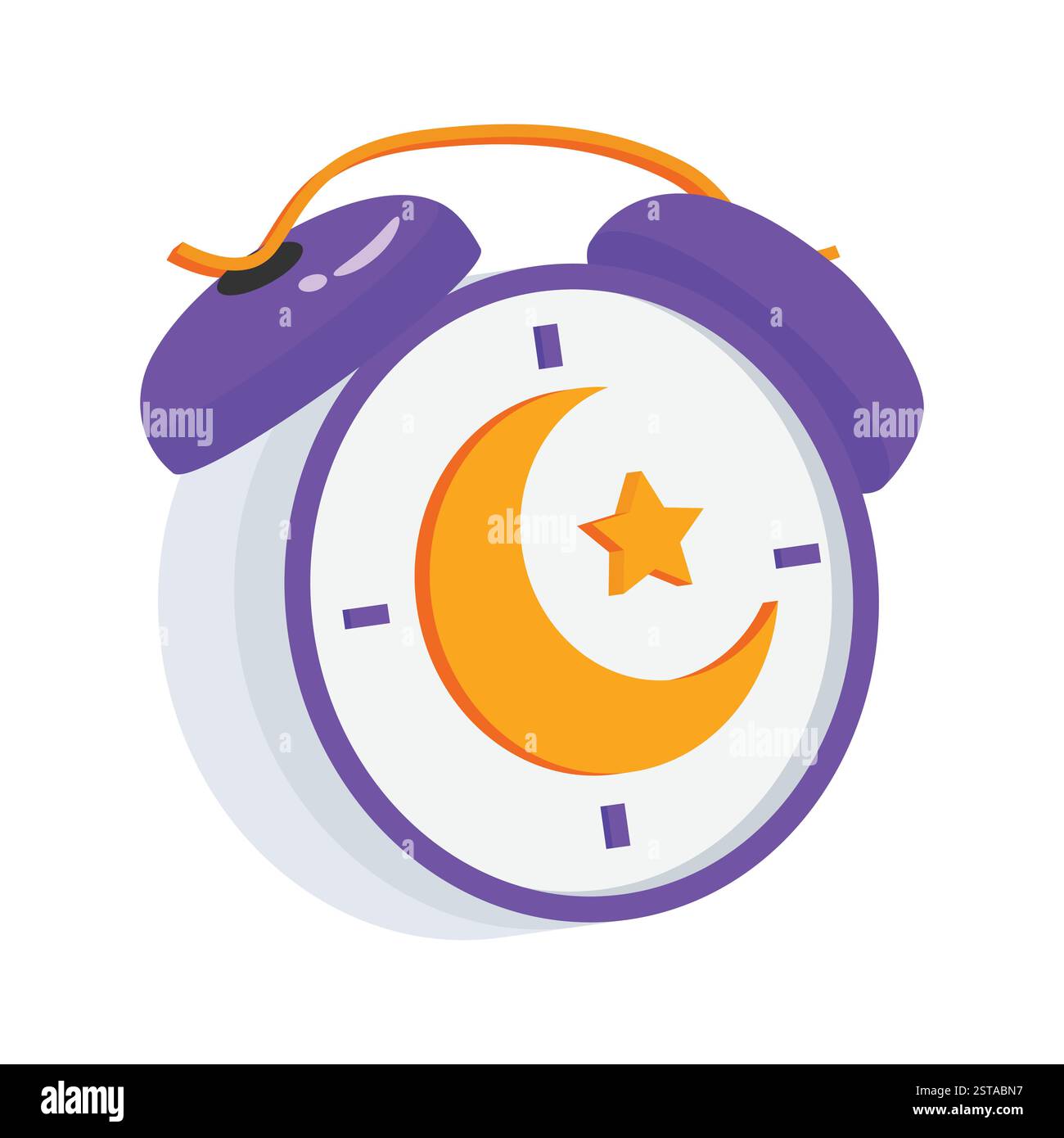 Alarm clock with crescent moon for waking up for Suhoor in Ramadan ...
