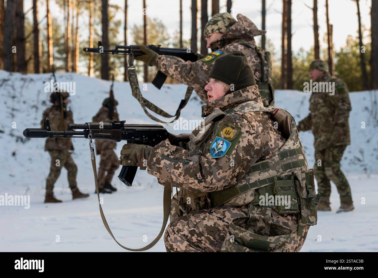Witches of Bucha, a group of female volunteer soldiers, undergo ...