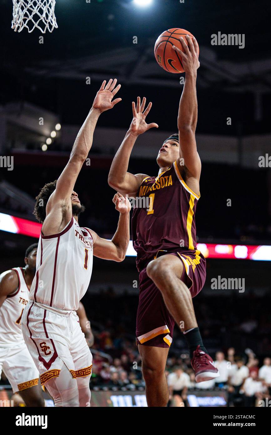 Los Angeles, United States. 15th Feb, 2025. Minnesota Golden Gophers ...