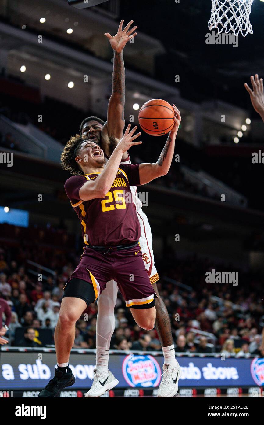 Los Angeles, United States. 15th Feb, 2025. USC Trojans forward Rashaun ...
