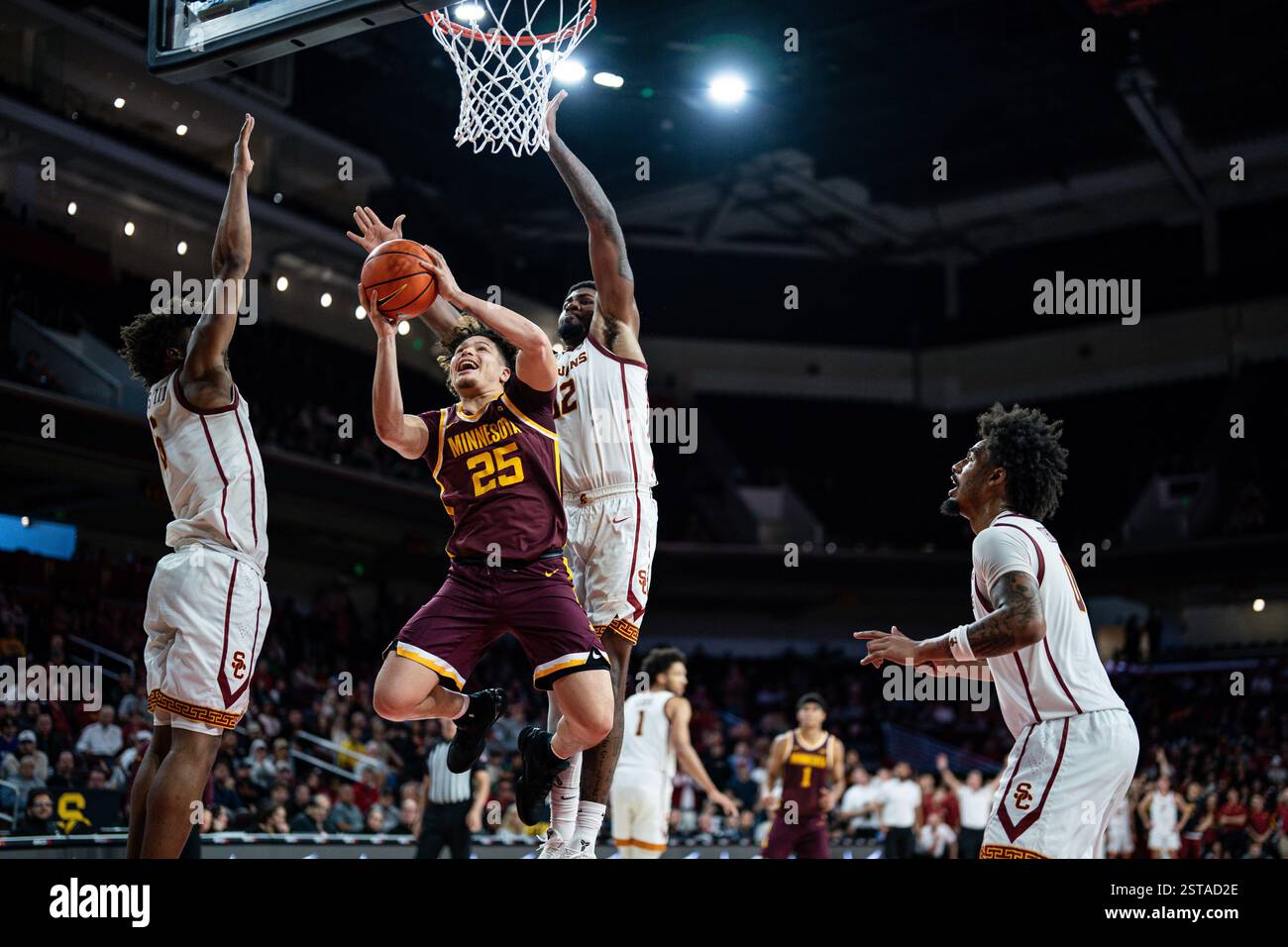 Los Angeles, United States. 15th Feb, 2025. USC Trojans forward Rashaun ...