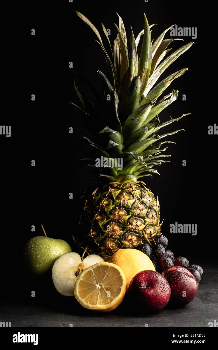 Still life with exotic fruits Stock Photo - Alamy