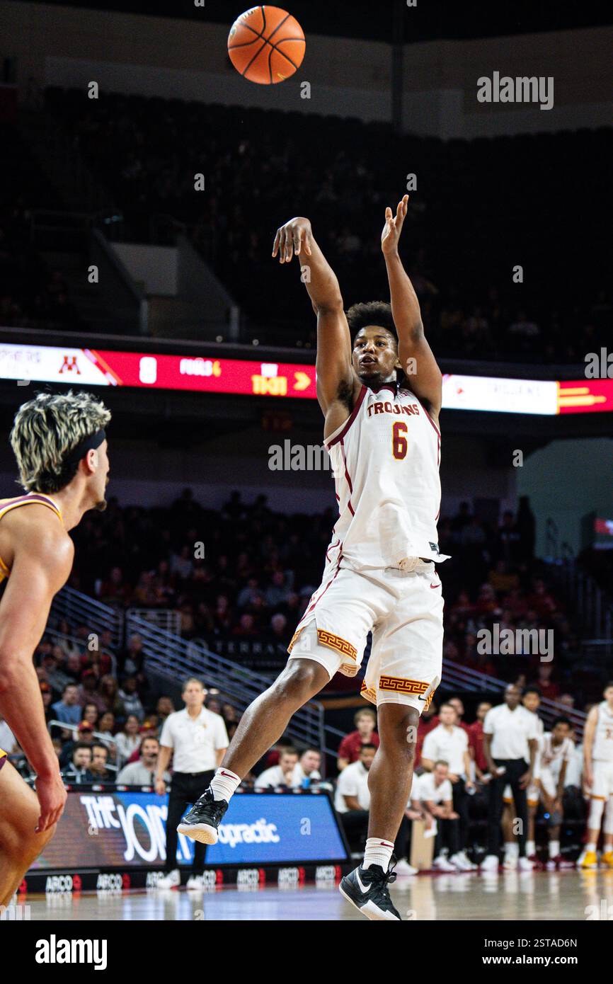 Los Angeles, United States. 15th Feb, 2025. USC Trojans guard Wesley ...