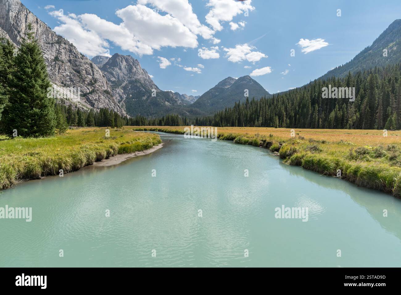 Upper Green River in Three Forks Park, Bridger Wilderness, Wyoming ...