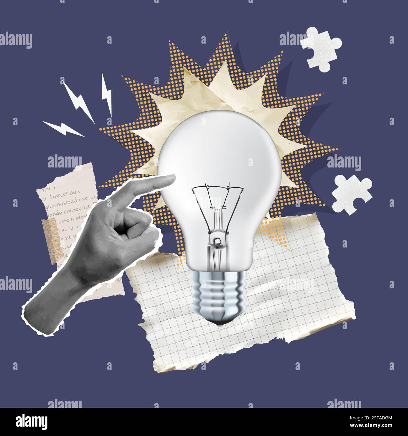 Inspiring hand reaching for a glowing lightbulb to ignite ideas and ...