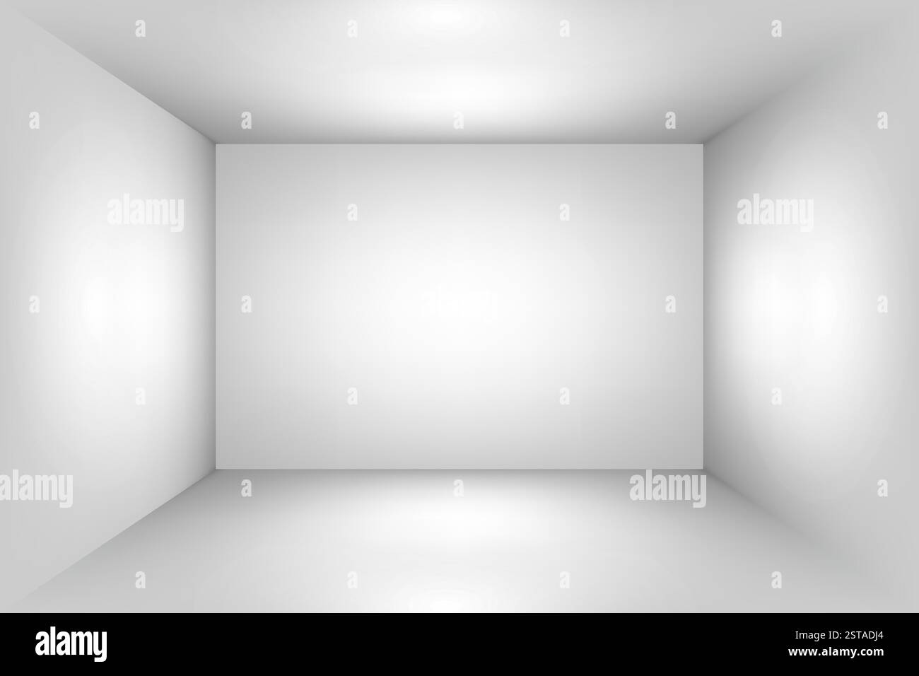 White 3d room studio, Light box podium gallery white gray space ...