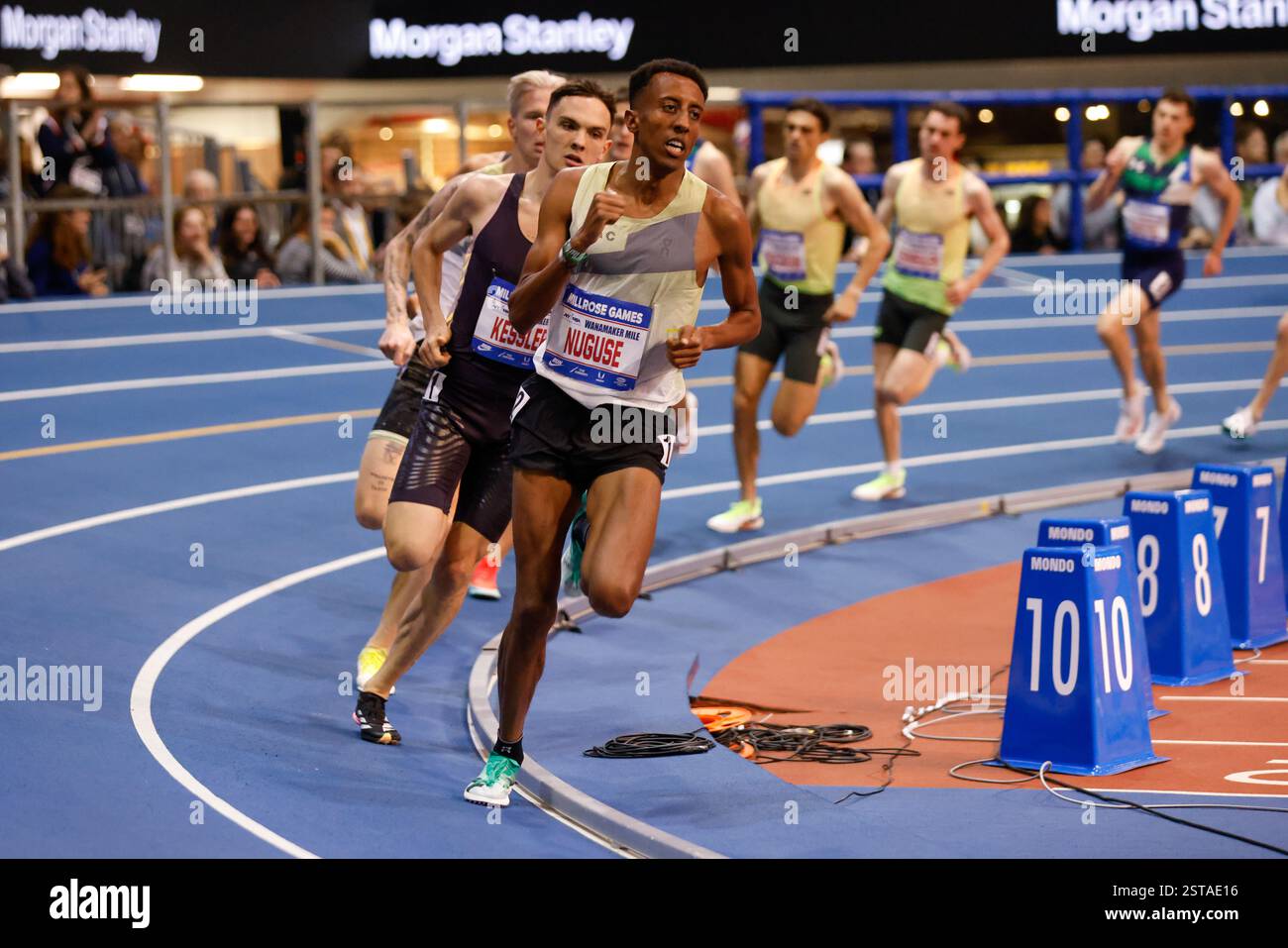 Feb 08, 2025; New York City , New York, USA: Yared Nuguse of the USA ...