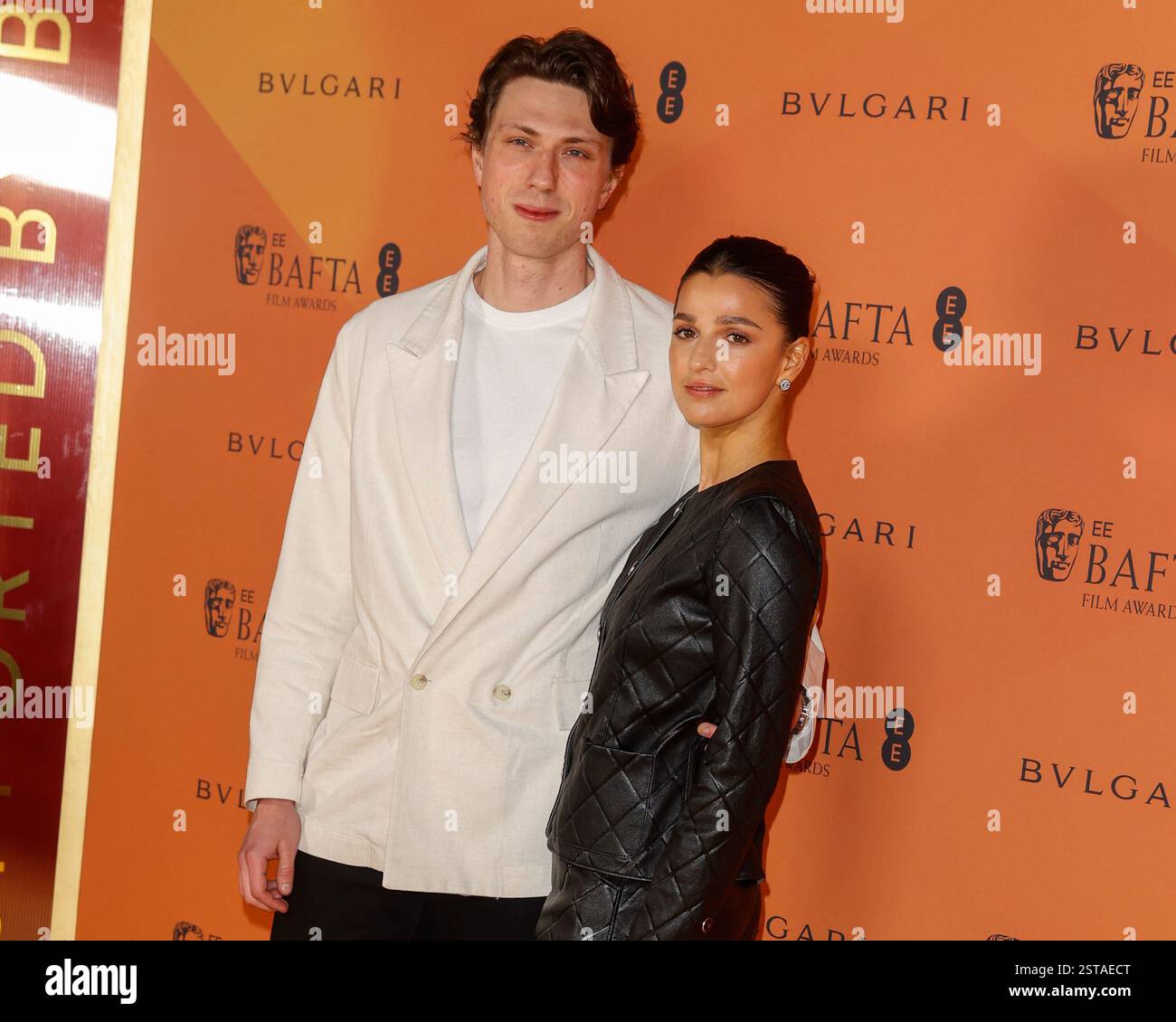 London, UK. 15th Feb, 2025. Marisa Abela and Jamie Bogyo attend the EE ...