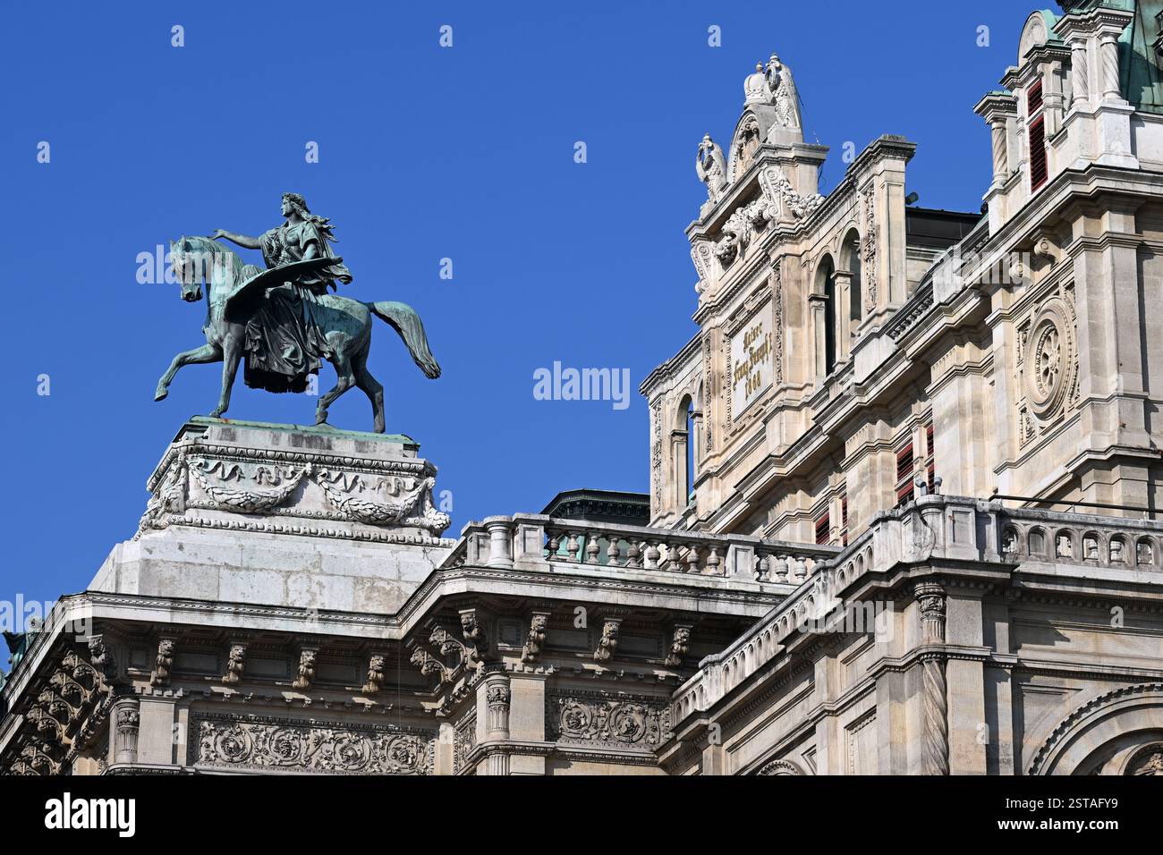 Vienna State Opera in Renaissance arch style, taken on Monday, 17 ...