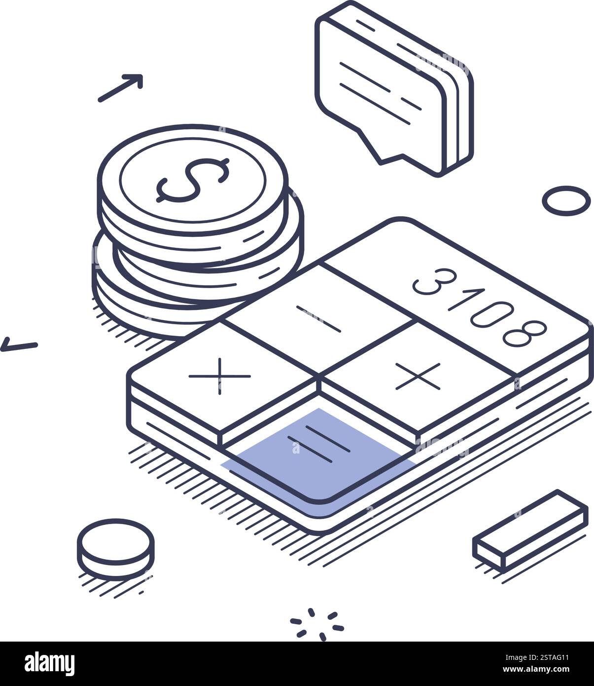 Payments calculations Stock Vector Images - Alamy