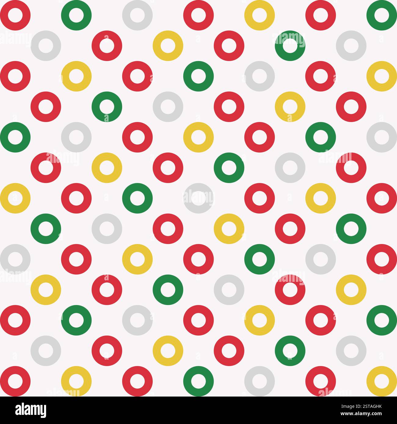 Seamless abstract geometric background featuring circles. This modern ...