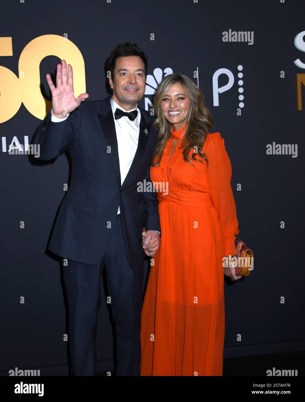 February 16, 2025, New York, New York, Unites States: Jimmy Fallon and ...