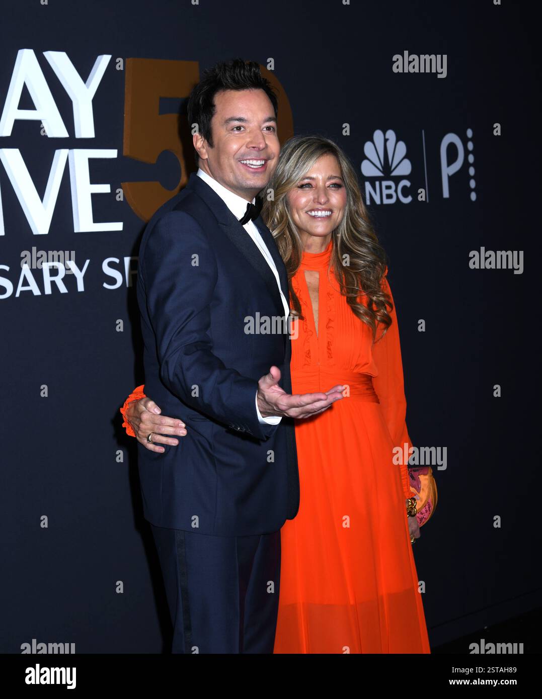 February 16, 2025, New York, New York, Unites States: Jimmy Fallon and ...