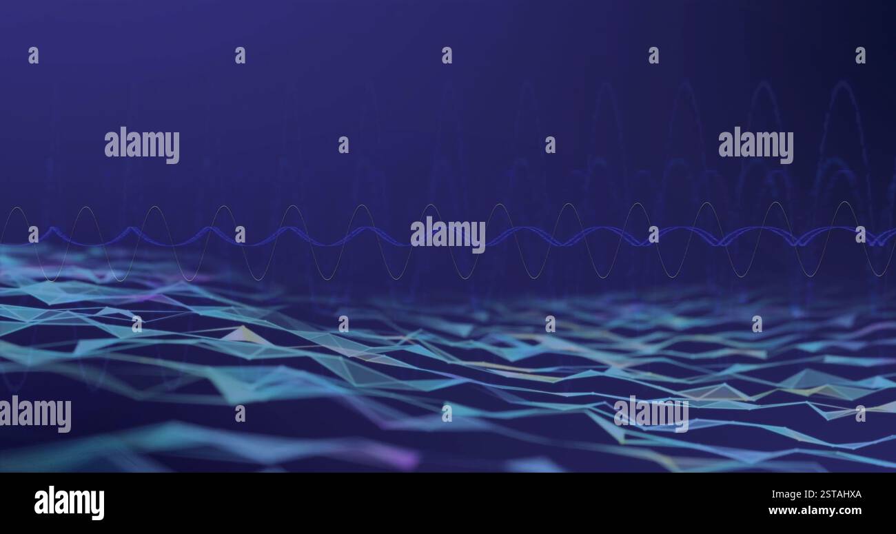 Animation shapes on blue background hi-res stock photography and images ...