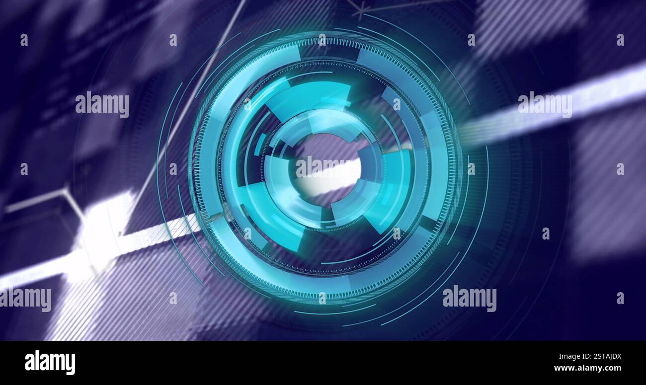 Image Of Digital Data Processing With Scope Scanning Over Connections