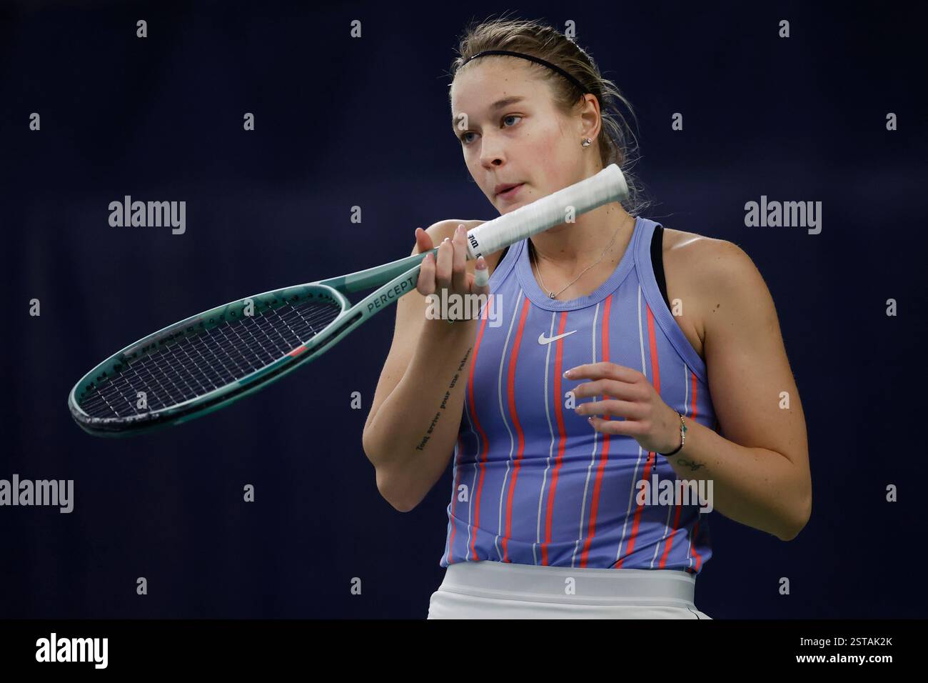 Tennis player Radka Zelnickova of Slovakia in action during the ITF W75 ...