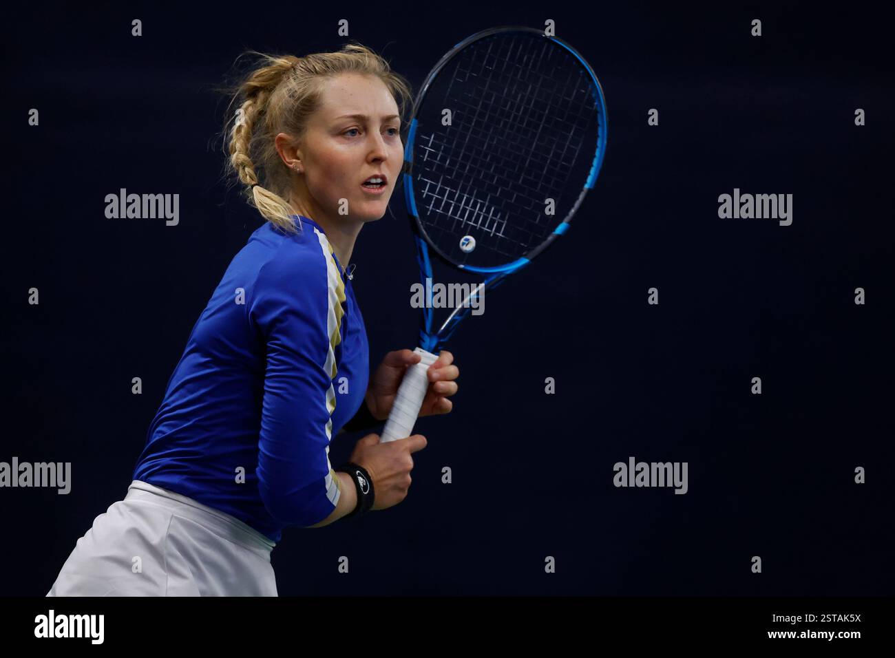 Czech tennis player Gabriela Knutson in action during the ITF W75 ...