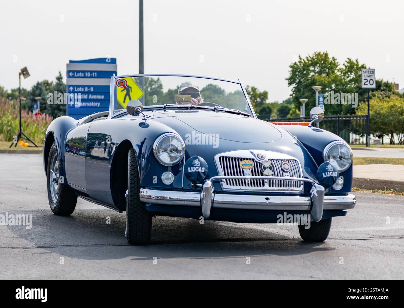 Chicago, Illinois, USA - September 08, 2024: MG MGA retro sportscar ...