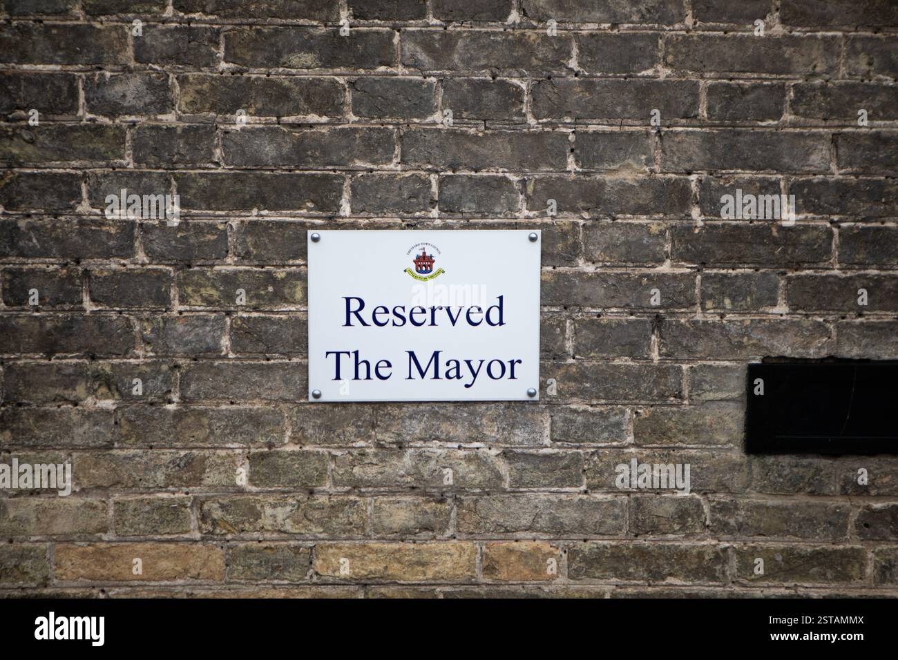 Reserved, The Mayor sign, Thetford Stock Photo - Alamy