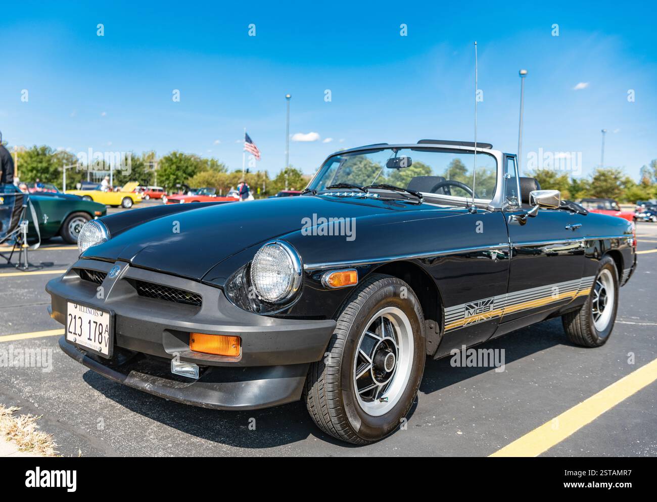 Chicago, Illinois, USA - September 08, 2024: 1980 to 1982 MG MGB retro ...