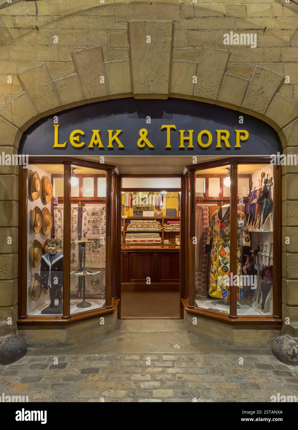 Leak and Thorp shopfront on the recreated Victorian street, Kirkgate ...