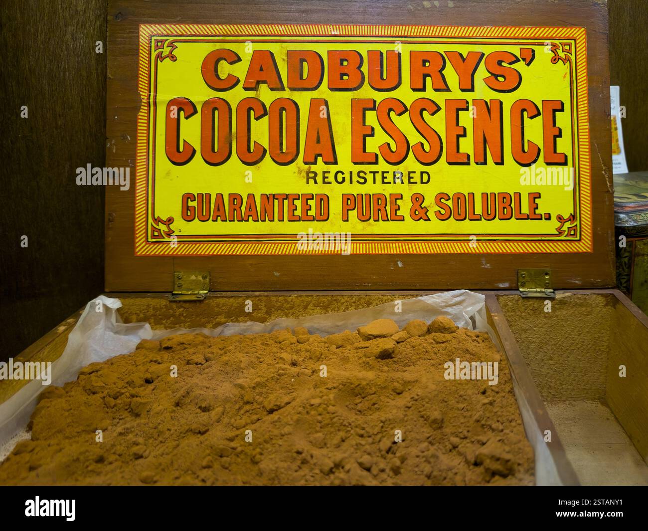 Original wooden box of Cadbury’s Cocoa Essence on display at York’s ...