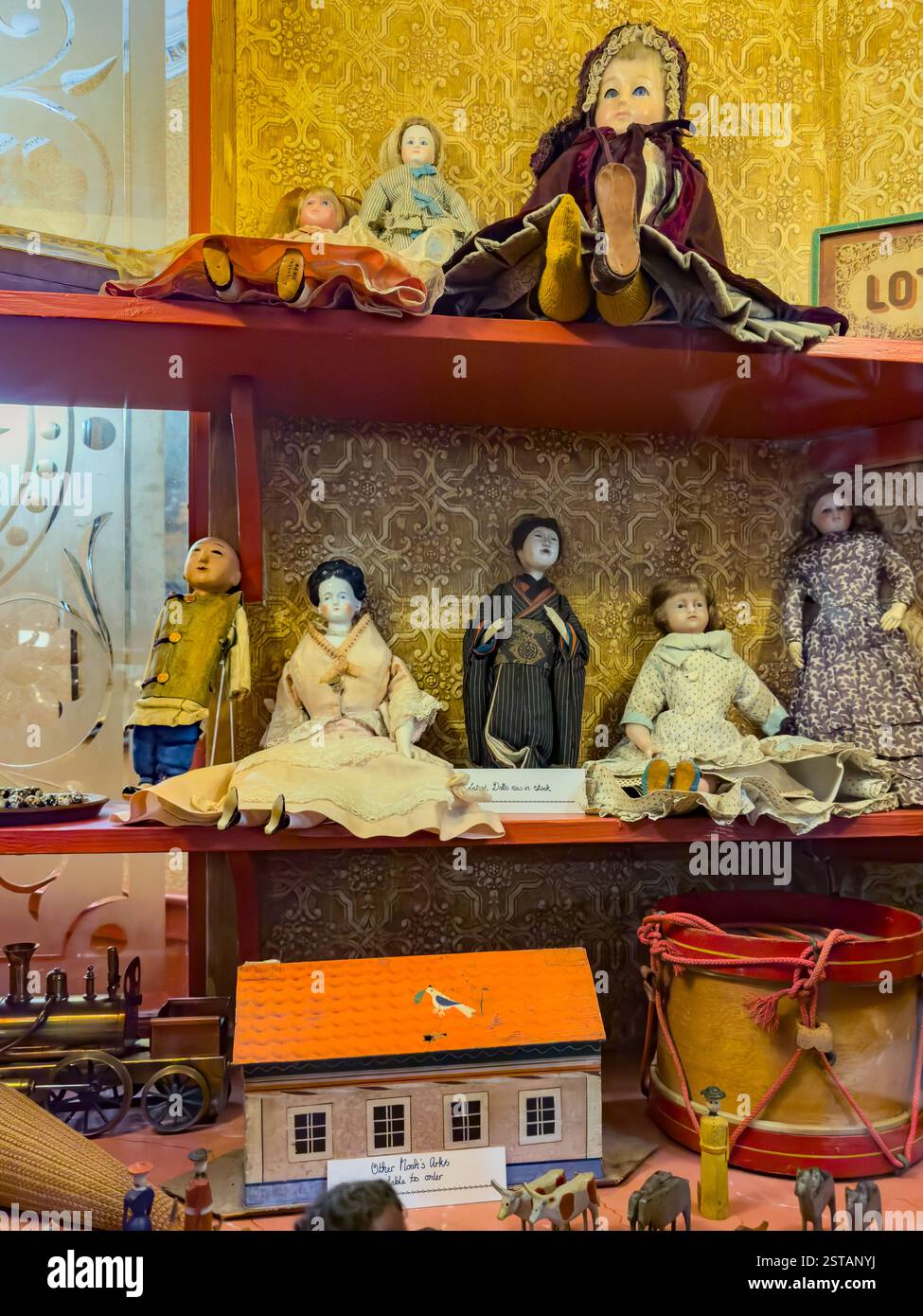 Dolls and toys from the 19th and early 20th century on display in the ...