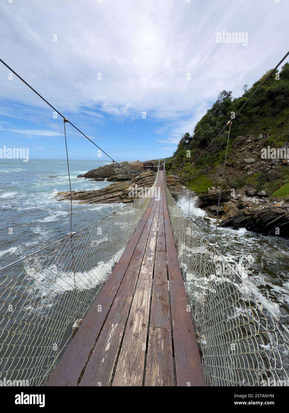 Tsitsikamma National Park, South Africa. Suspension Bridge over Storms ...