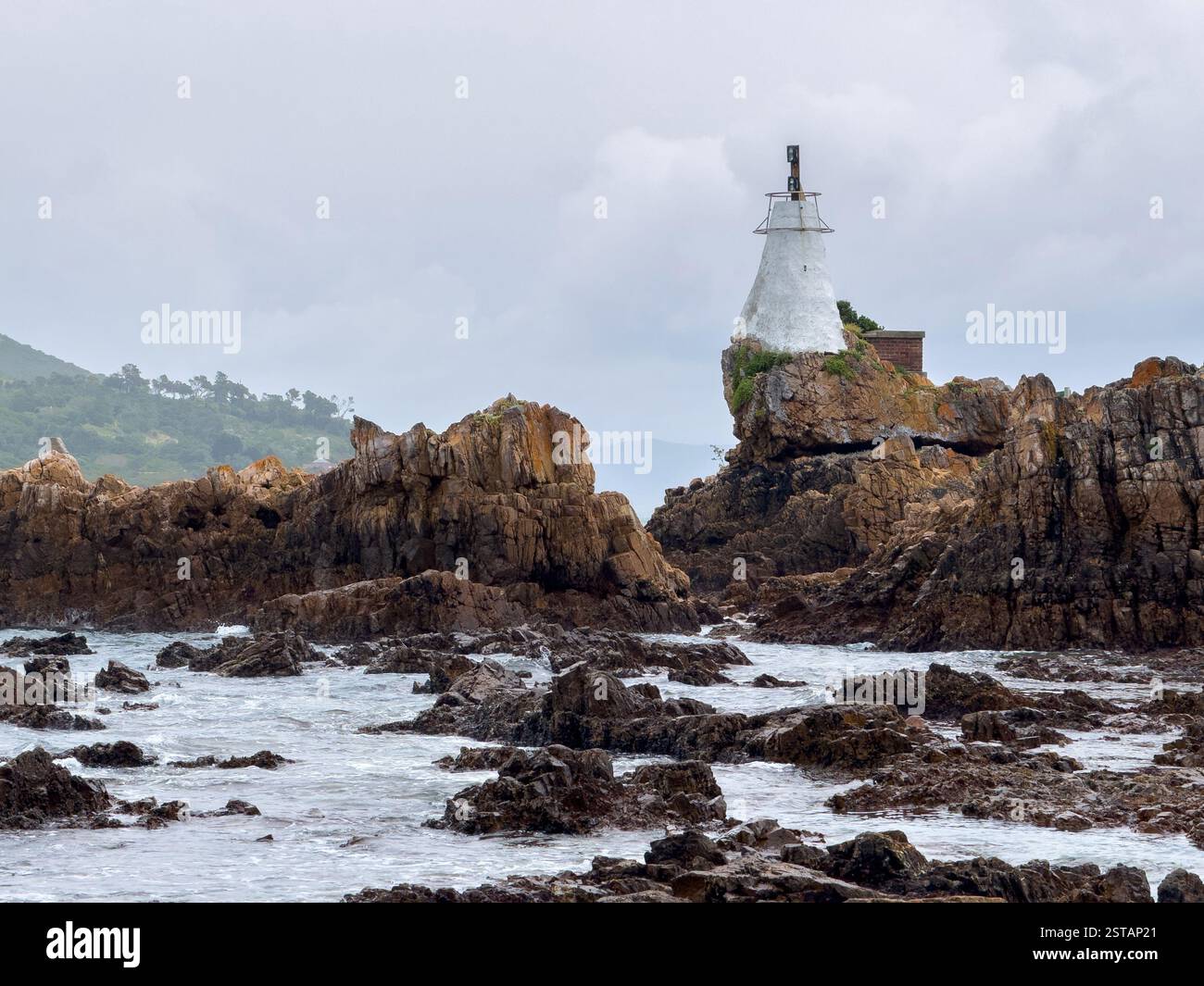 Knysna, South Africa. Lighthouse at Knysna Heads, Garden Route. Ocean ...