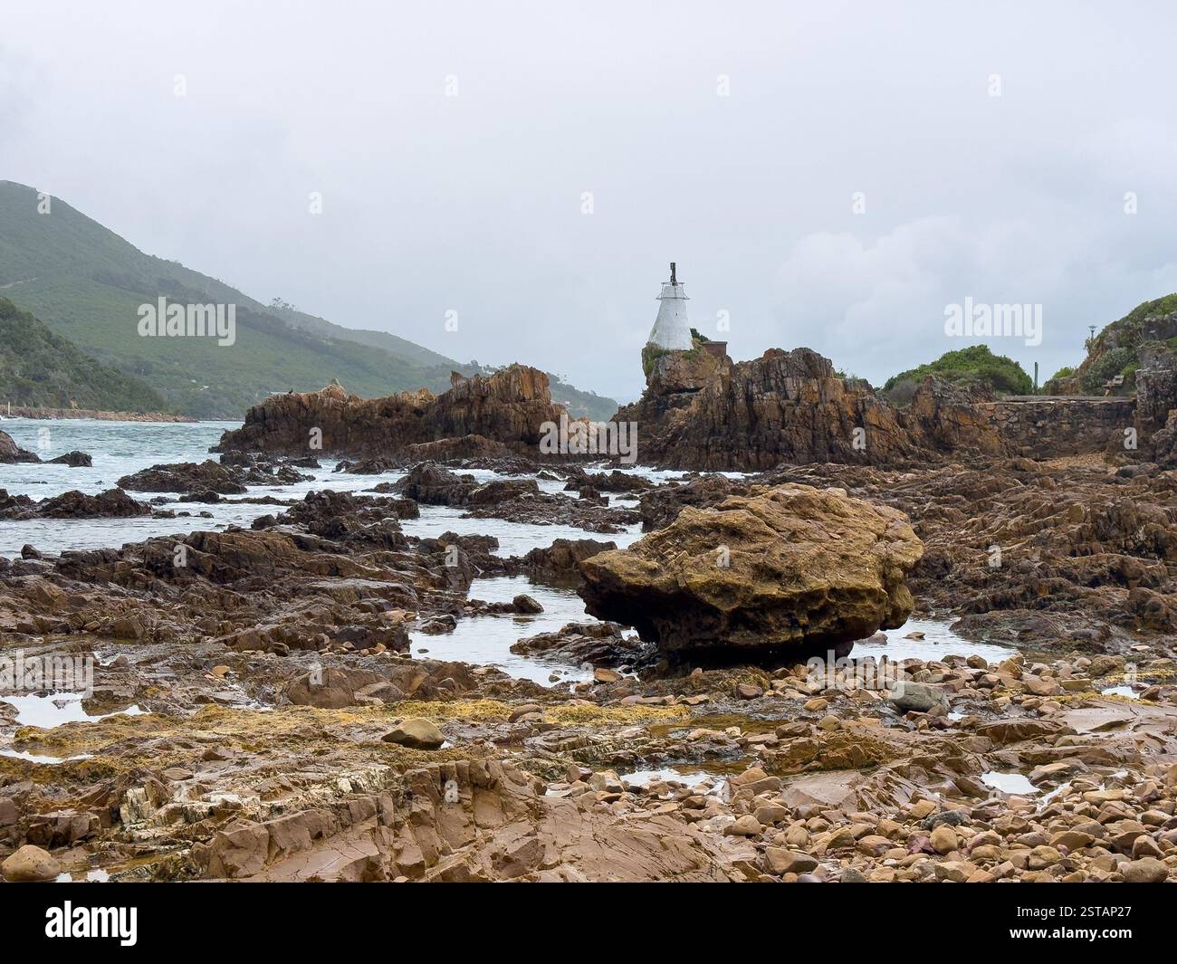 Knysna, South Africa. Lighthouse at Knysna Heads, Garden Route. Ocean ...