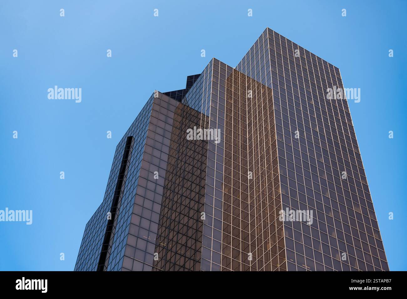 City architecture. Architecture of office building. Perspective ...