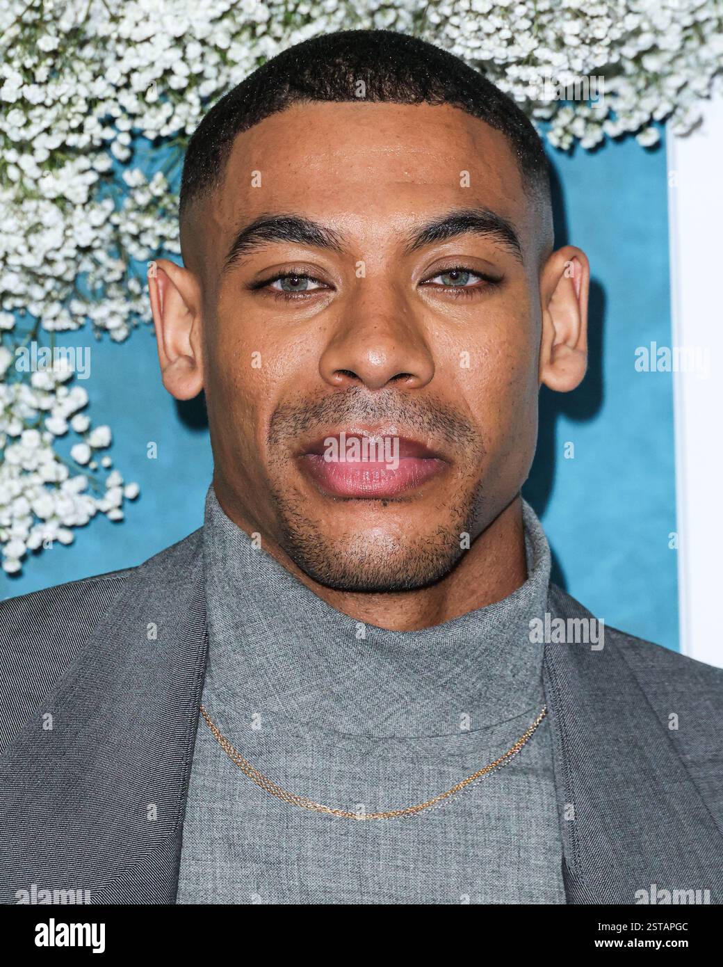 LOS ANGELES, CALIFORNIA, USA - FEBRUARY 17: Aaron Pierre arrives at the ...
