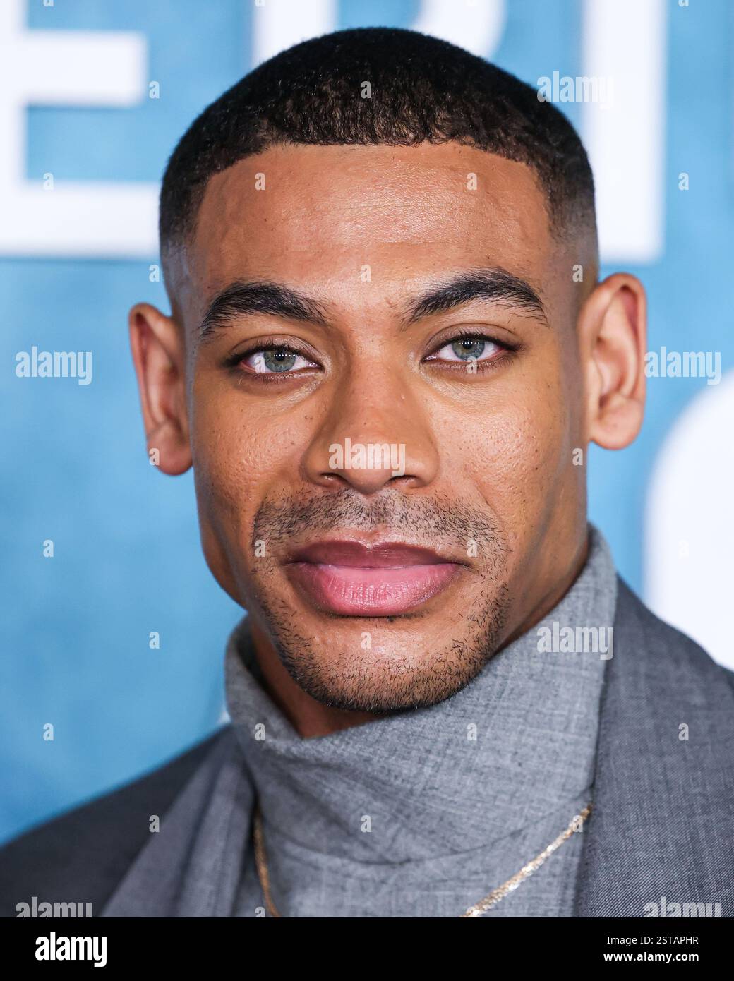 LOS ANGELES, CALIFORNIA, USA - FEBRUARY 17: Aaron Pierre arrives at the ...