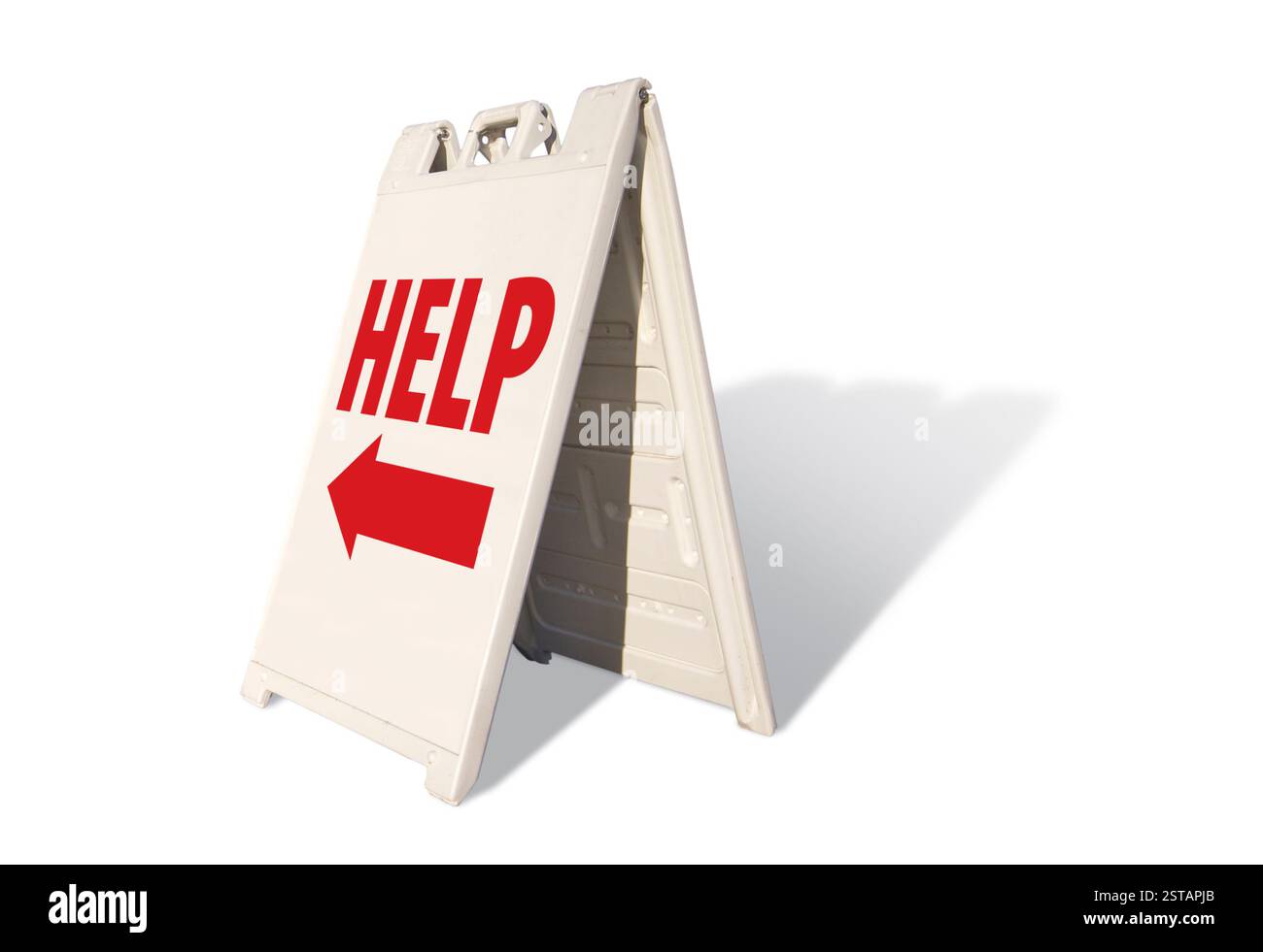 Help Tent Sign Stock Photo - Alamy