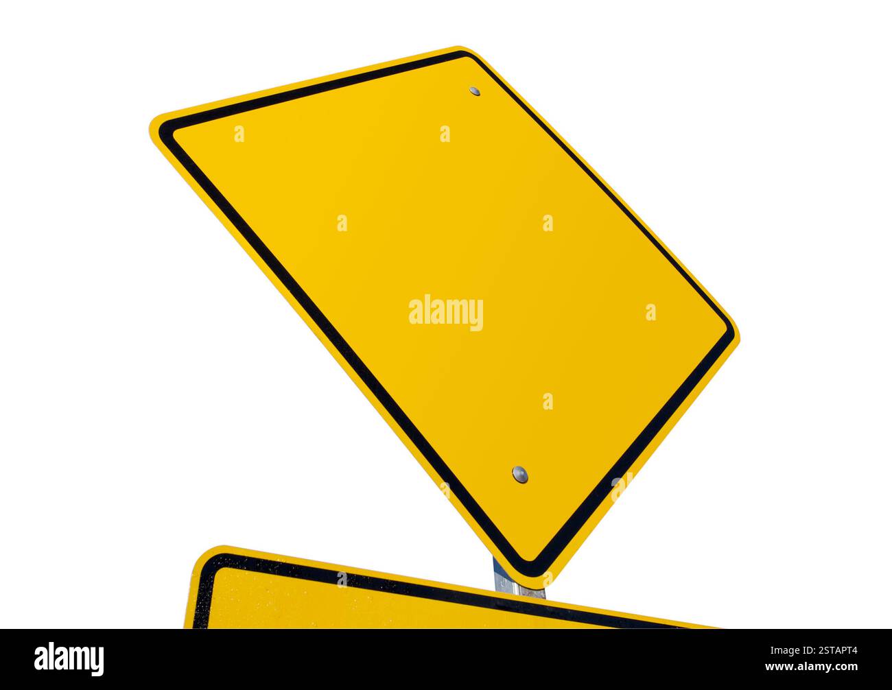 White and yellow sign hi-res stock photography and images - Alamy