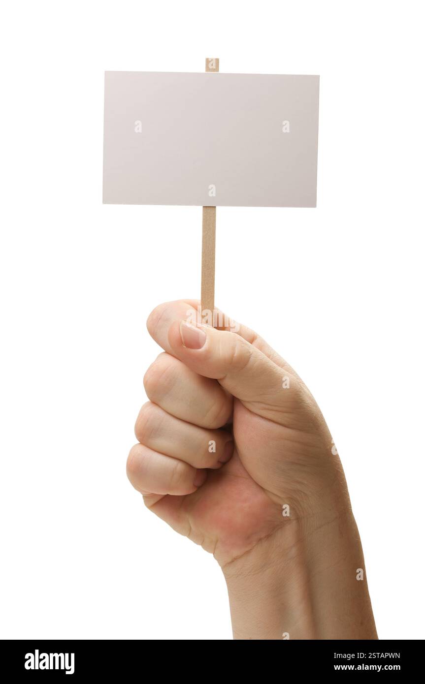 Sign displaying in text Cut Out Stock Images & Pictures - Alamy